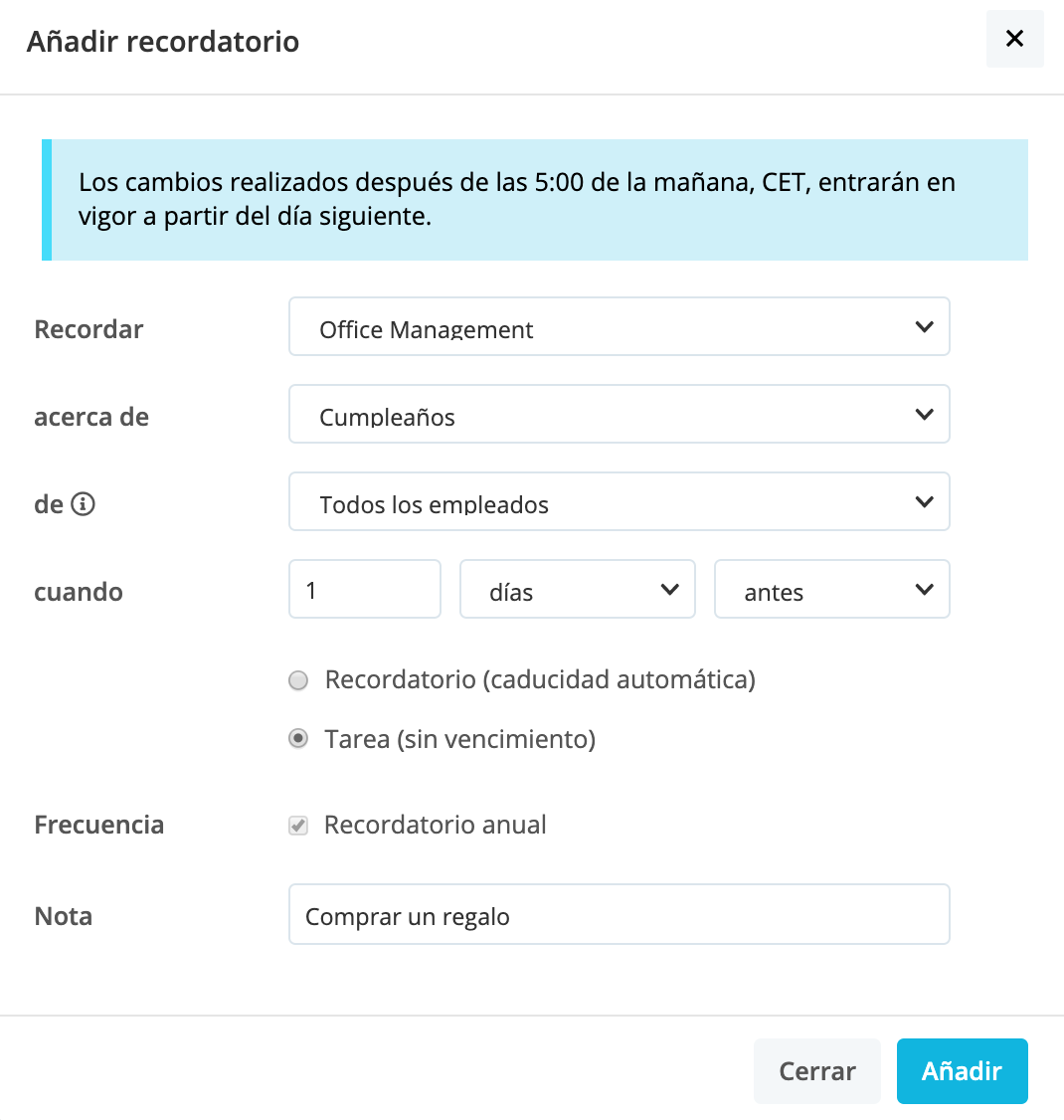 Plantilla De Recordatorio Profesional