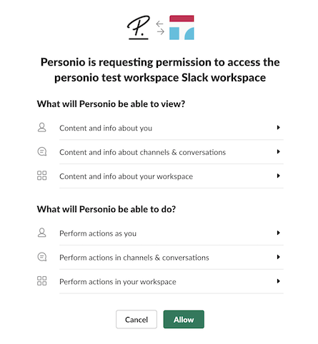 Slack – Personio